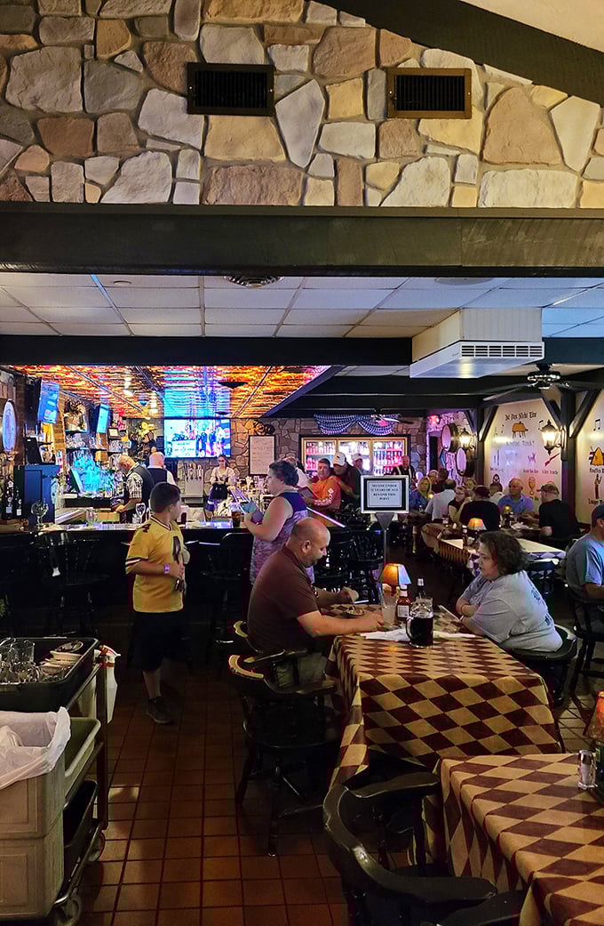 Where strangers become friends over schnitzel and stories—the checkered tablecloths have witnessed countless "you've got to try this" moments.