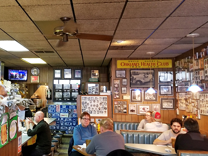 Not just customers&mdash;these are regulars plotting their next order while solving the world's problems over coffee.