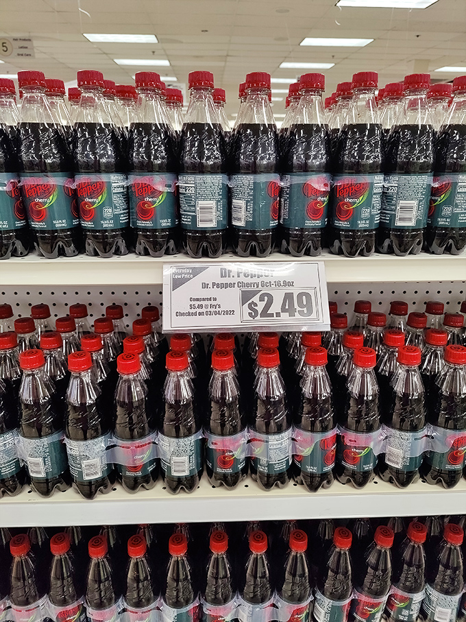 Dr. Pepper paradise stretches as far as the eye can see. Soda enthusiasts, prepare to stock up and save!