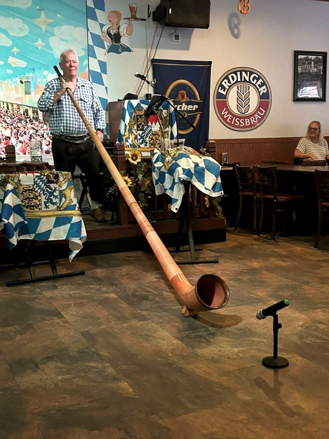 The Alpine horn announces it's time for authentic entertainment. This isn't dinner theater&mdash;it's a cultural immersion that pairs perfectly with your schnitzel.