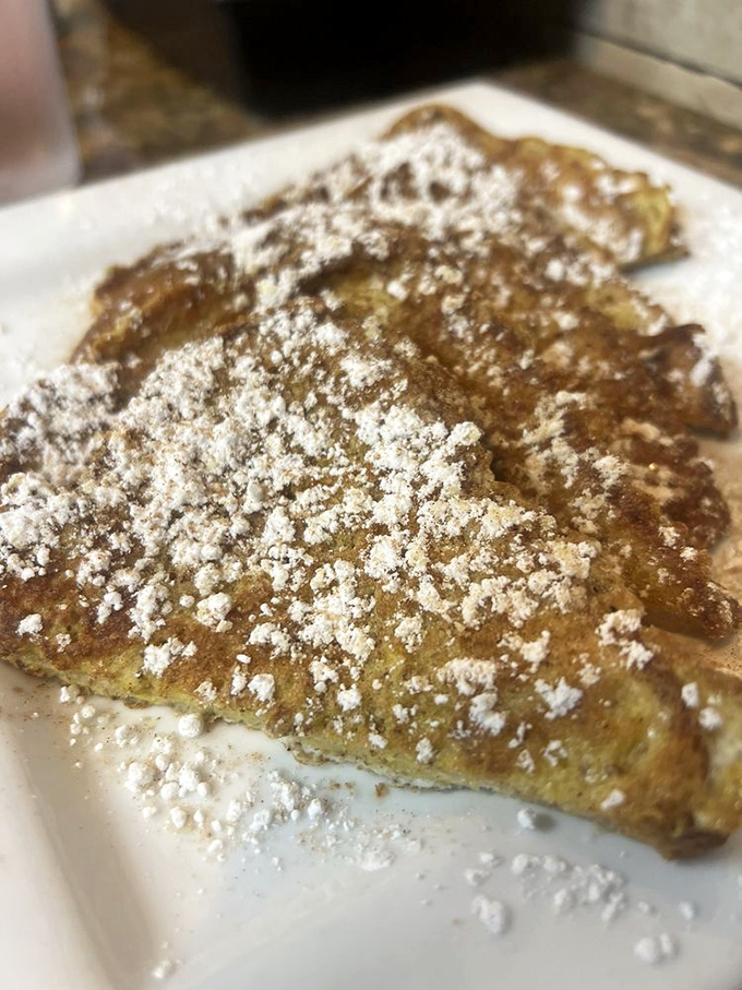 French toast dusted with powdered sugar like Miami's version of a winter wonderland&mdash;except this snow melts deliciously on your tongue.