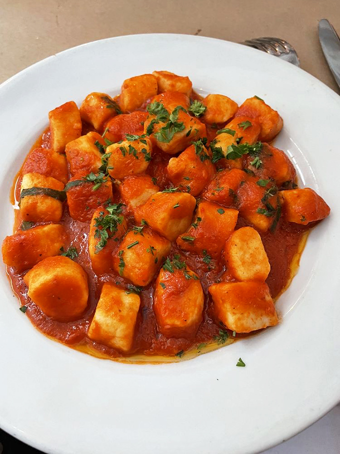 Gnocchi that doesn't sink to the bottom of your stomach like so many others&mdash;these potato pillows practically float in their tomato bath.