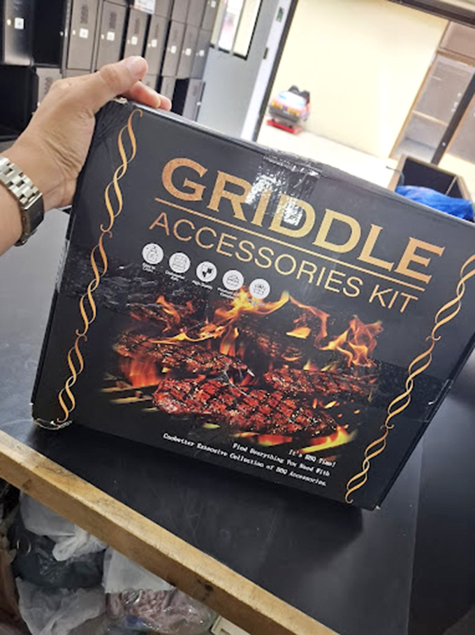 The ultimate backyard hero &ndash; a grilling accessories kit that promises to elevate weekend cookouts from "pretty good" to "neighborhood legend."