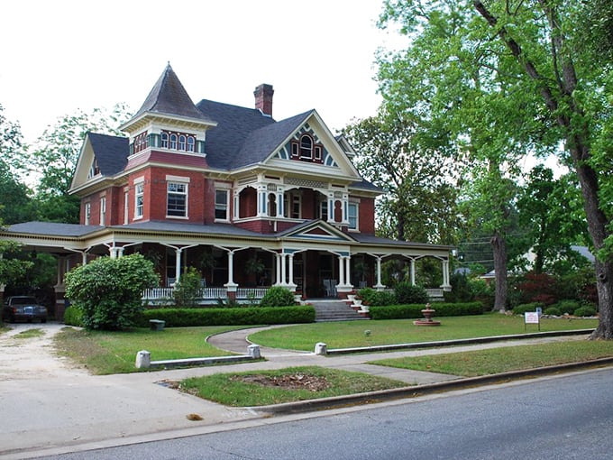 This magnificent Queen Anne Victorian home represents the architectural grandeur that earned Eufaula its reputation for preserved Southern elegance.