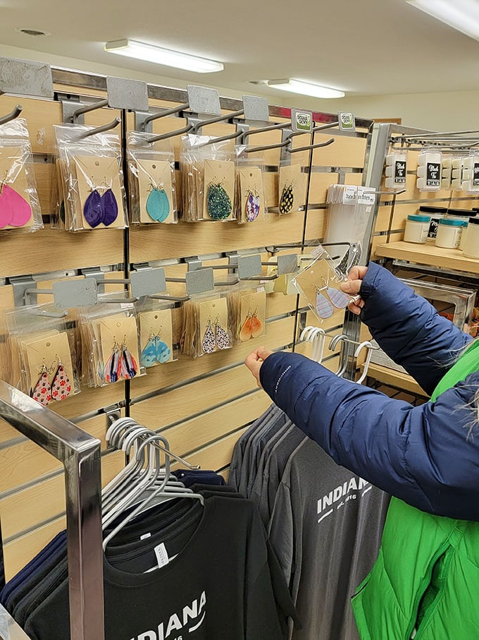 Local pride on display. Nothing says "I believe in my state" quite like wearing its name across your chest.