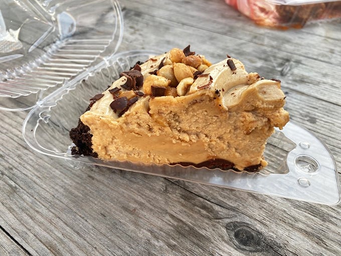 Peanut butter pie that makes you wonder if you've been eating peanut butter wrong your entire life until this very moment.