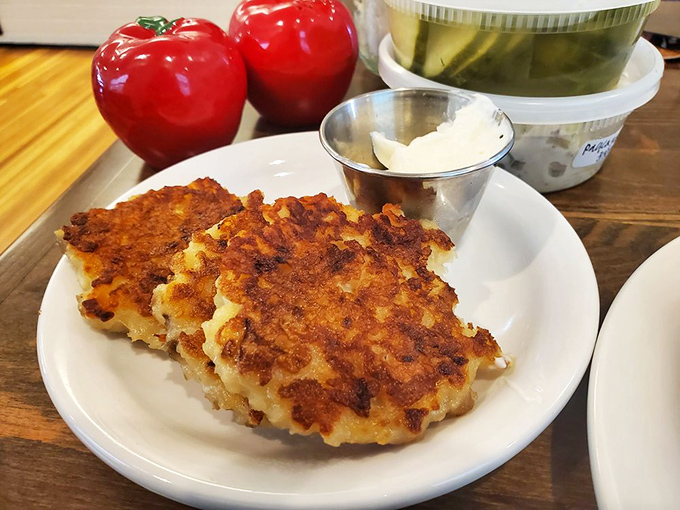Golden-brown potato latkes with the perfect crisp-to-tender ratio. The kind that make you wonder why you don't eat these every day.