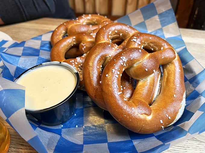 Soft pretzels with their mahogany sheen and salt crystals sparkling like diamonds&mdash;Bavaria's greatest contribution to snack food.