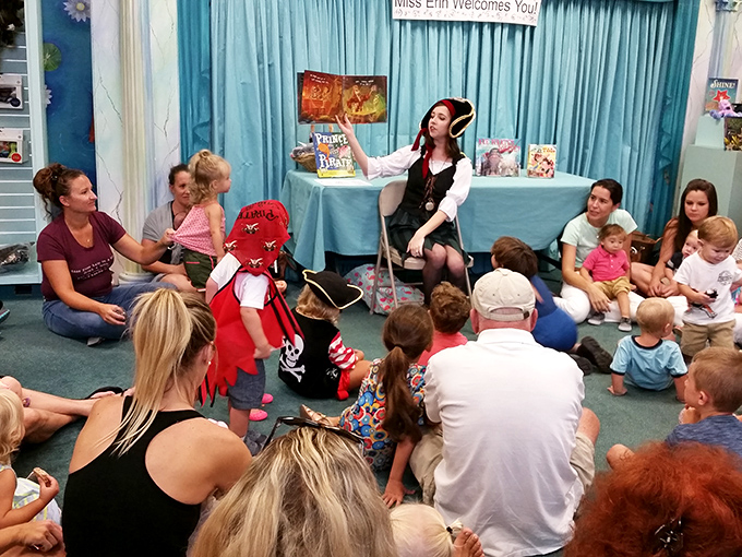 Story time at the Book Center isn't just reading&mdash;it's theater, complete with costumes, voices, and wide-eyed wonder from the floor-seated critics.