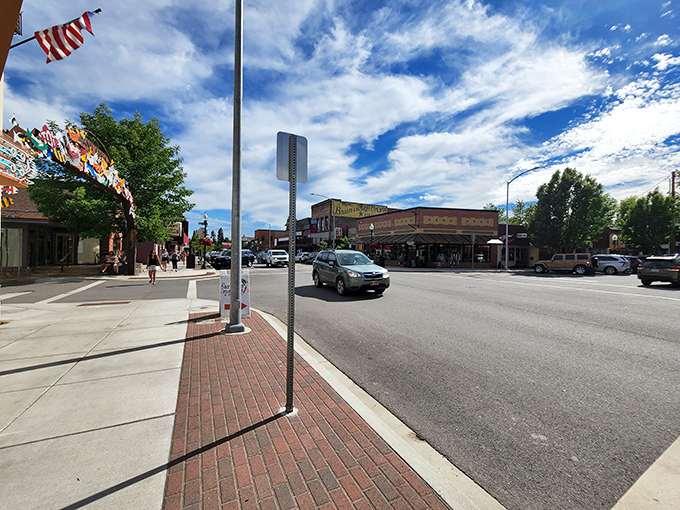 Downtown streets adorned with American flags&mdash;where small-town charm meets reasonable real estate prices for your golden years.