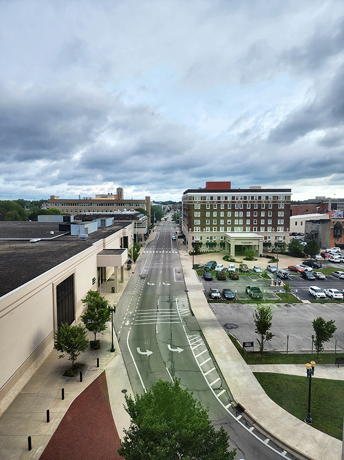 Downtown streets designed with both cars and pedestrians in mind create a walkable city where chance encounters become the highlight of your day.