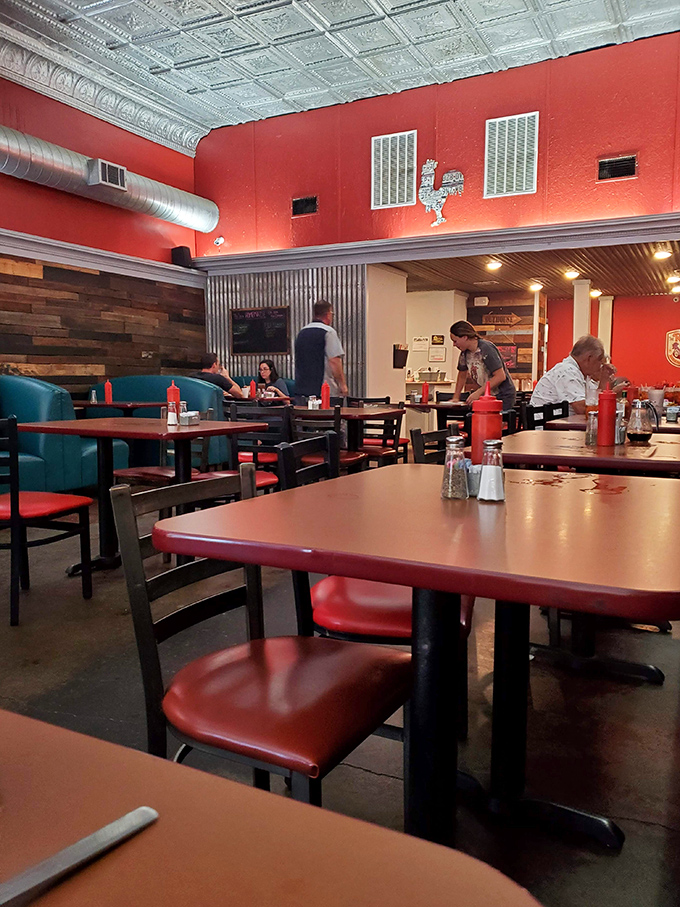 A glimpse of Eustace from the street. Small town Texas, where the best food often hides behind the most unassuming facades.