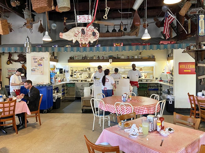 The open kitchen lets you watch the breakfast magic happen&mdash;skilled cooks turning out plate after plate of Southern classics with the precision of a well-rehearsed orchestra.