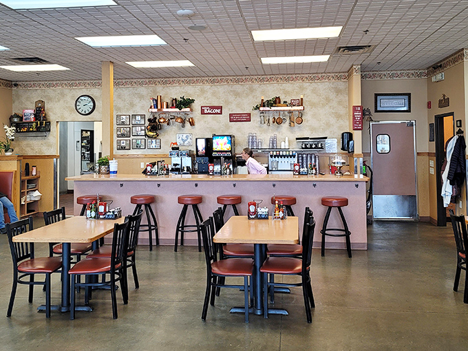 Where breakfast magic happens, as staff orchestrate the morning rush with the calm efficiency of people who truly understand the importance of coffee.