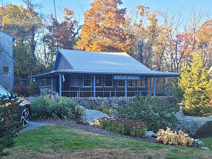 The Paper House isn't just a clever name &ndash; it's an entire building constructed from newspapers, proving New Englanders waste nothing, not even yesterday's headlines.