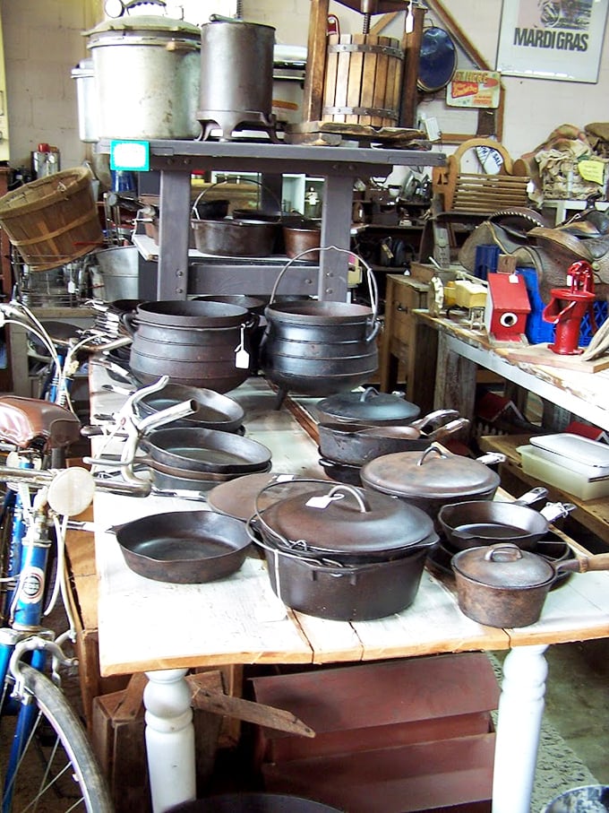 Cast iron paradise! These virtually indestructible pans have survived decades and are ready to make the best cornbread of your life.