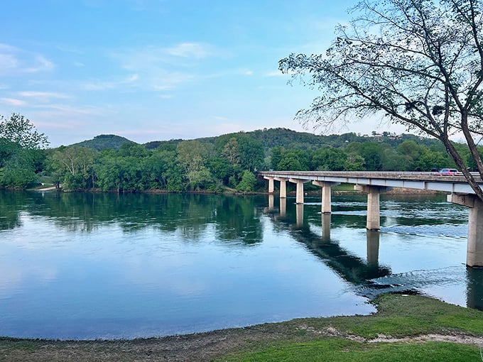 The White River flows with such serene confidence, as if it knows exactly where it's going and isn't in any particular hurry to get there.