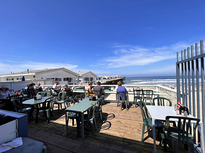 Breakfast with a side of ocean therapy. The only thing more satisfying than these portions is the soundtrack of waves crashing nearby.