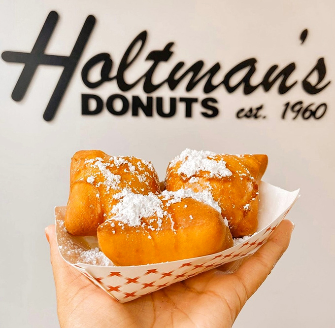 Golden beignets dusted with powdered sugar&mdash;little pillows of fried perfection that transport you straight to New Orleans via Cincinnati.