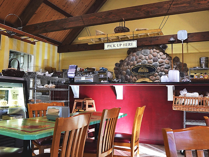 Command central for carb enthusiasts. The pickup counter promises sweet reunions between customers and their eagerly anticipated treats.