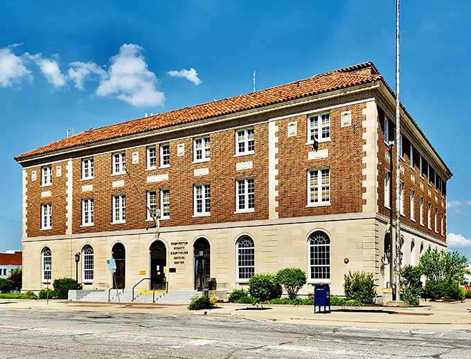 This handsome brick municipal building speaks to Bartlesville's civic pride &ndash; where government architecture actually inspires rather than depresses.