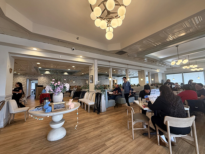 Where breakfast dreams come true &ndash; happy diners fill the bright, airy space with conversation and the satisfied silence of serious eating.