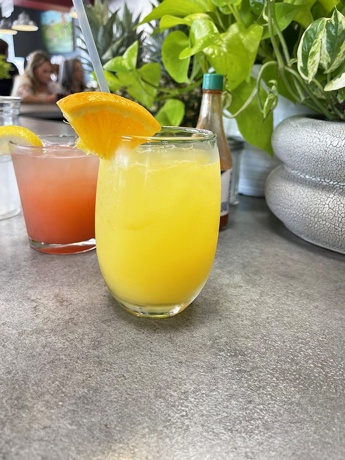 Sunshine in a glass—this mimosa promises to brighten your morning with the subtle message that adulting sometimes comes with delicious perks.