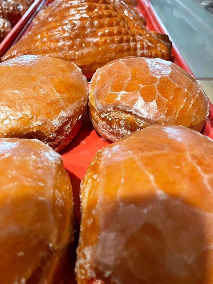 Donut holes huddled together like tiny glazed conspirators plotting delicious schemes. Resistance is futile. 