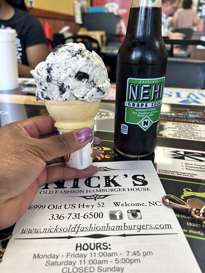 Ice cream and Nehi grape soda&mdash;a pairing as classically Southern as seersucker suits and summer porches.