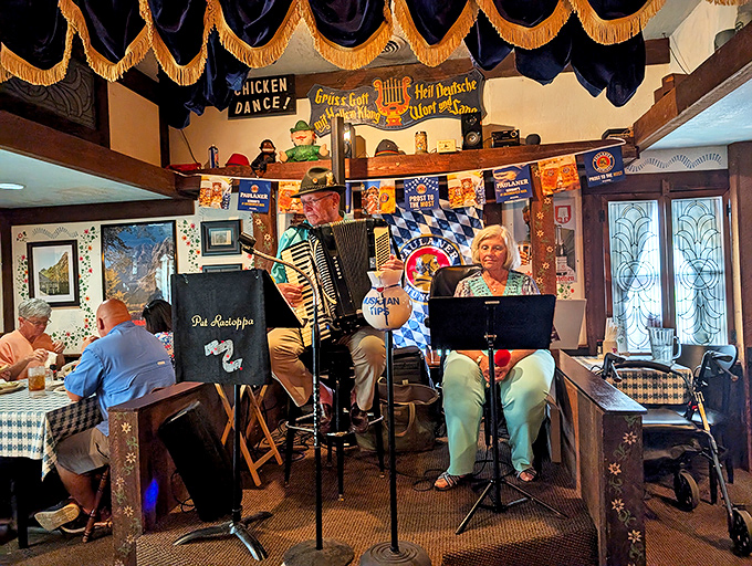 Live music transforms dinner into an event&mdash;the accordion player didn't choose the polka life; the polka life chose him.