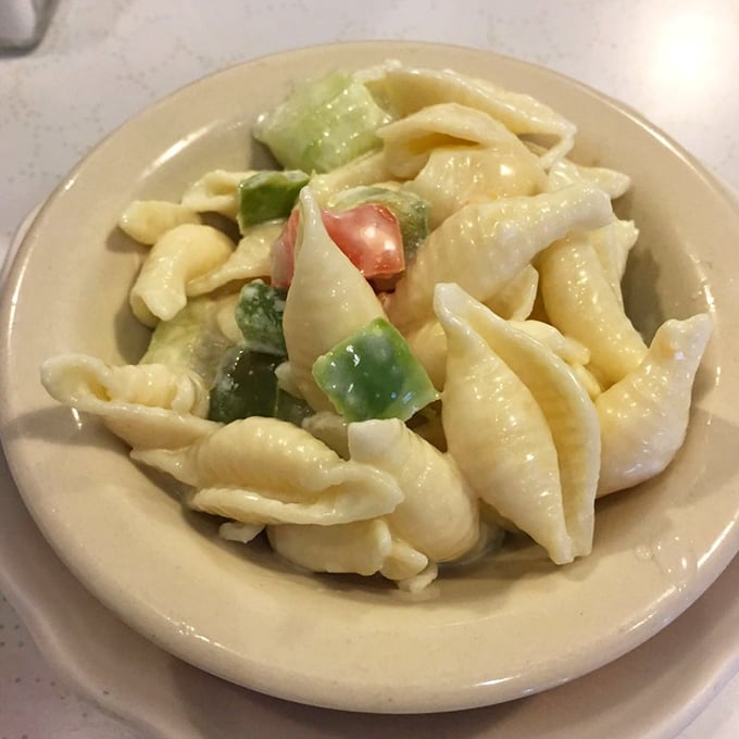 This pasta salad isn't trying to be fancy&mdash;it's the reliable side dish that's been showing up to Kentucky potlucks for generations.