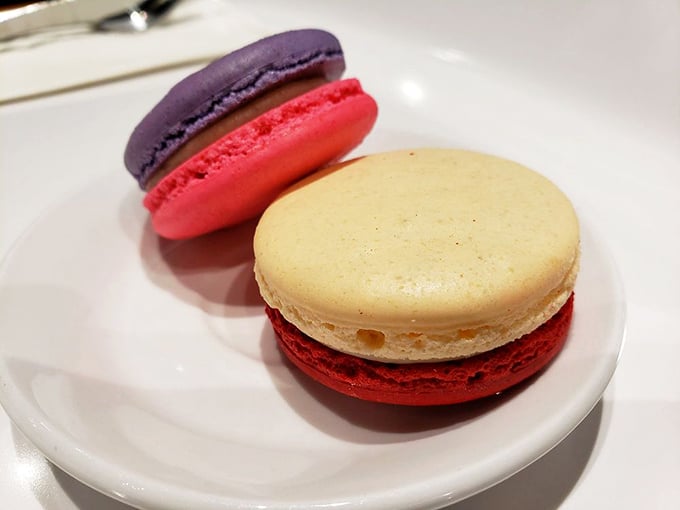 Macarons: France's answer to the cookie that's having an identity crisis. These colorful sandwiches of joy deliver happiness in two bites.