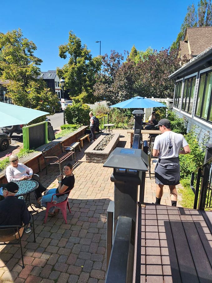 The outdoor patio &ndash; where Colorado's famous sunshine meets New Orleans-inspired cuisine for the ultimate breakfast power couple. 