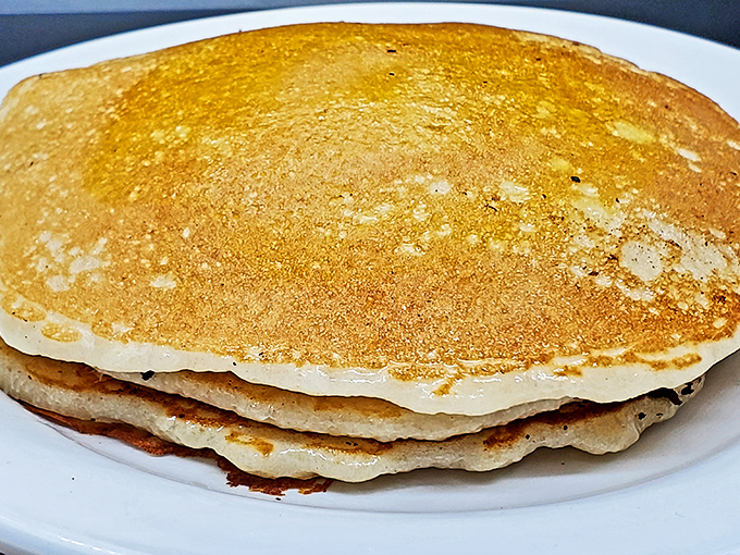 Pancakes so perfectly golden they belong in a breakfast beauty pageant. Fluffy, tender, and ready for their maple syrup crown.