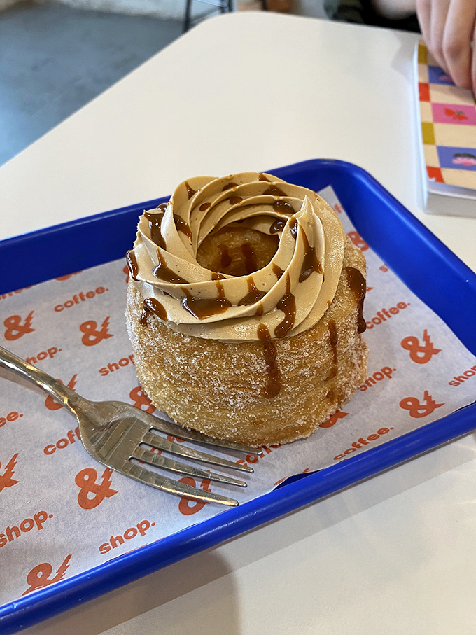 This caramelized masterpiece isn't just dessert, it's a buttery, sugary revelation that makes the perfect companion to your meticulously crafted coffee.