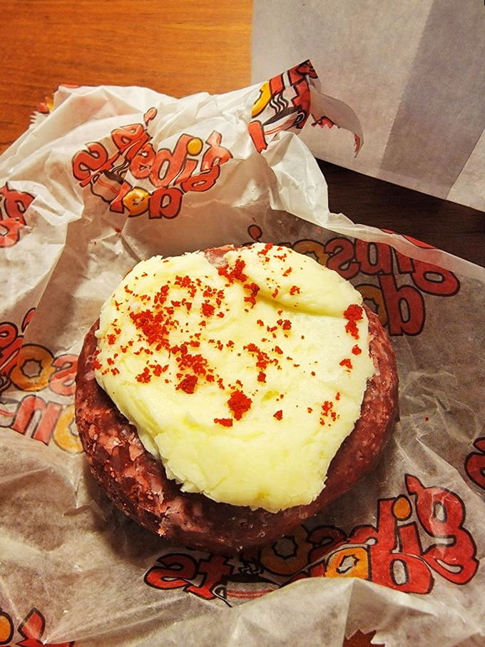 Red velvet with cream cheese frosting &ndash; the donut equivalent of formal eveningwear, dressed up for your breakfast table but never pretentious.