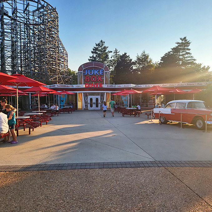 Jukebox Diner serves up nostalgia with a side of burgers, where the 1950s aesthetic is as comforting as the comfort food.