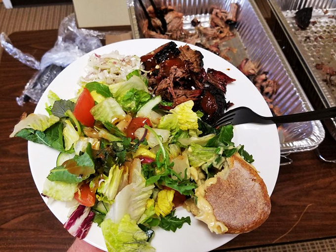 The salad portion of the program&mdash;where vegetables get their brief moment in the spotlight before the meat steals the show again.