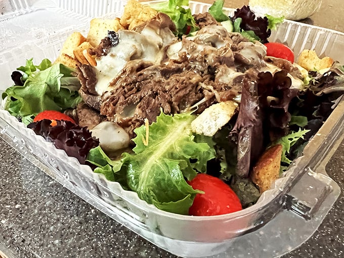 Even the salads at Watson's come loaded with personality&mdash;fresh greens topped with savory roast beef and cheese that prove "eating light" doesn't mean sacrificing flavor.