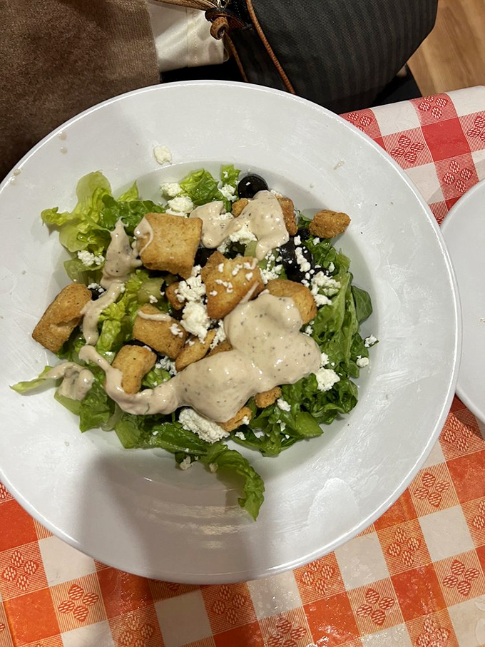 Even the salads come dressed to impress&mdash;crisp greens playing host to a party of croutons and feta that nobody wants to leave.