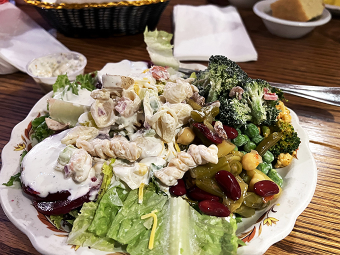 The salad bar isn't an obligation before the main event &ndash; it's a colorful, fresh prelude worthy of its own spotlight in this meat-lover's paradise.