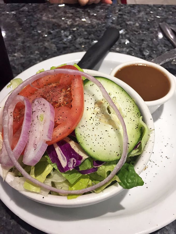 A garden salad that actually tastes like a garden&mdash;crisp, colorful, and dressed just enough to enhance without drowning.