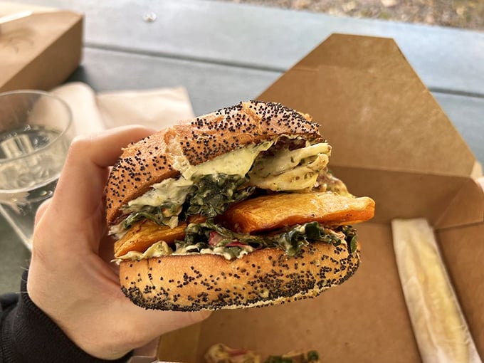 This isn't just a sandwich&mdash;it's edible architecture with crispy, creamy, and crunchy layers in perfect harmony. 