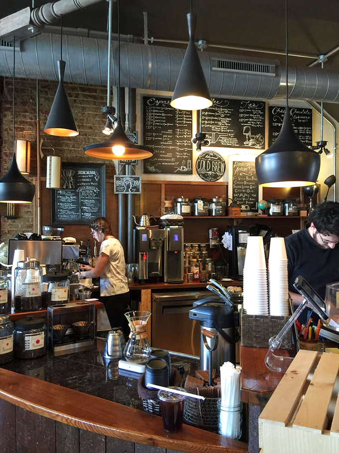 Behind the counter magic happens with military precision and artistic flair. These coffee commandos take their mission of caffeination very, very seriously.