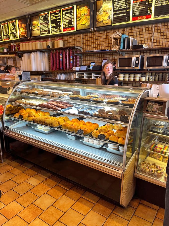 Behind the counter, where sandwich artisans practice their craft with the precision of diamond cutters and the speed of NYC cabbies.