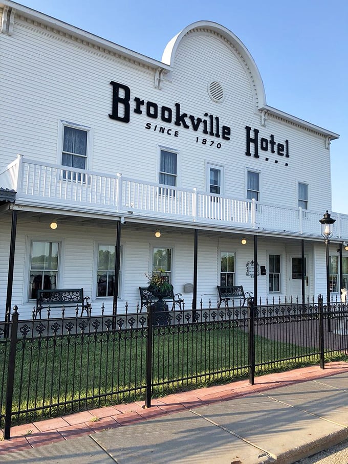 The historic Brookville Hotel facade doesn't just welcome you to dinner &ndash; it invites you to a Kansas tradition that's stood the test of time.