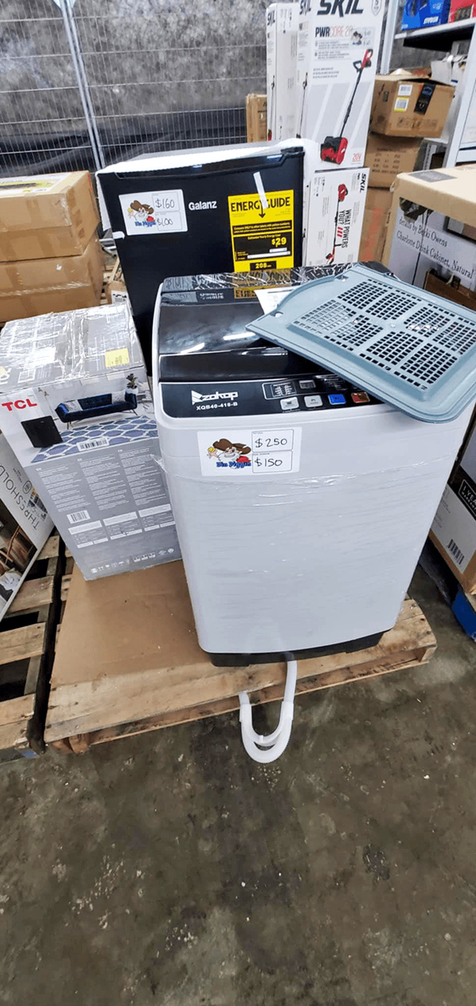 Major appliances at minor prices. That washing machine costs less than what you'd spend on laundromat quarters over a few months.