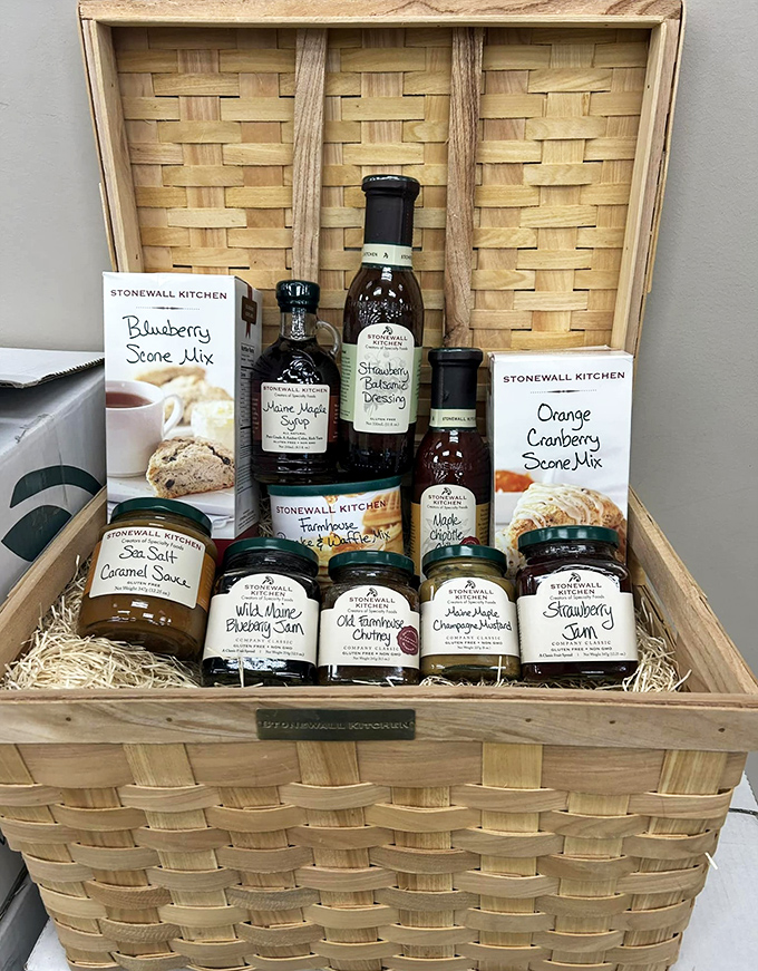 A Stonewall Kitchen gift basket that wandered far from its Williams-Sonoma homeland&mdash;like finding a Harvard professor at a monster truck rally.