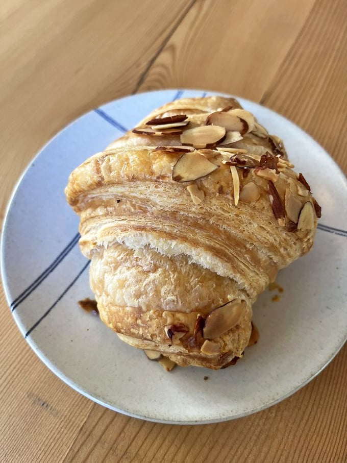 This almond croissant doesn't just have layers&mdash;it has a storyline, with a buttery beginning, nutty middle, and a sweet, flaky conclusion.