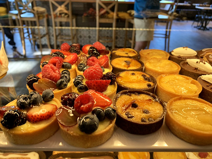 A rainbow of petit fours and fruit tarts that prove sometimes the most extraordinary flavors come in the most diminutive packages.